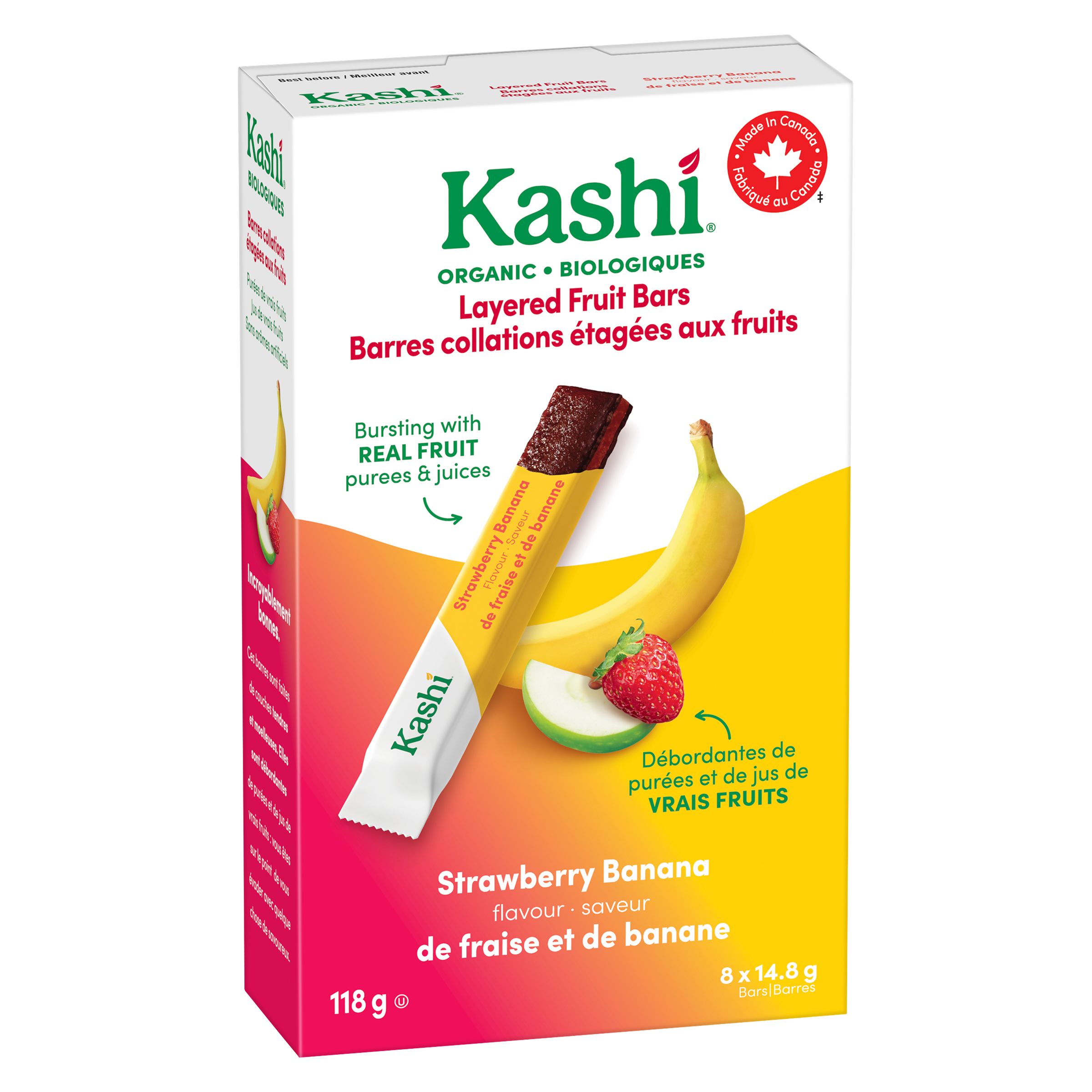 Kashi* Layered Fruit Bars Strawberry Banana - SmartLabel™