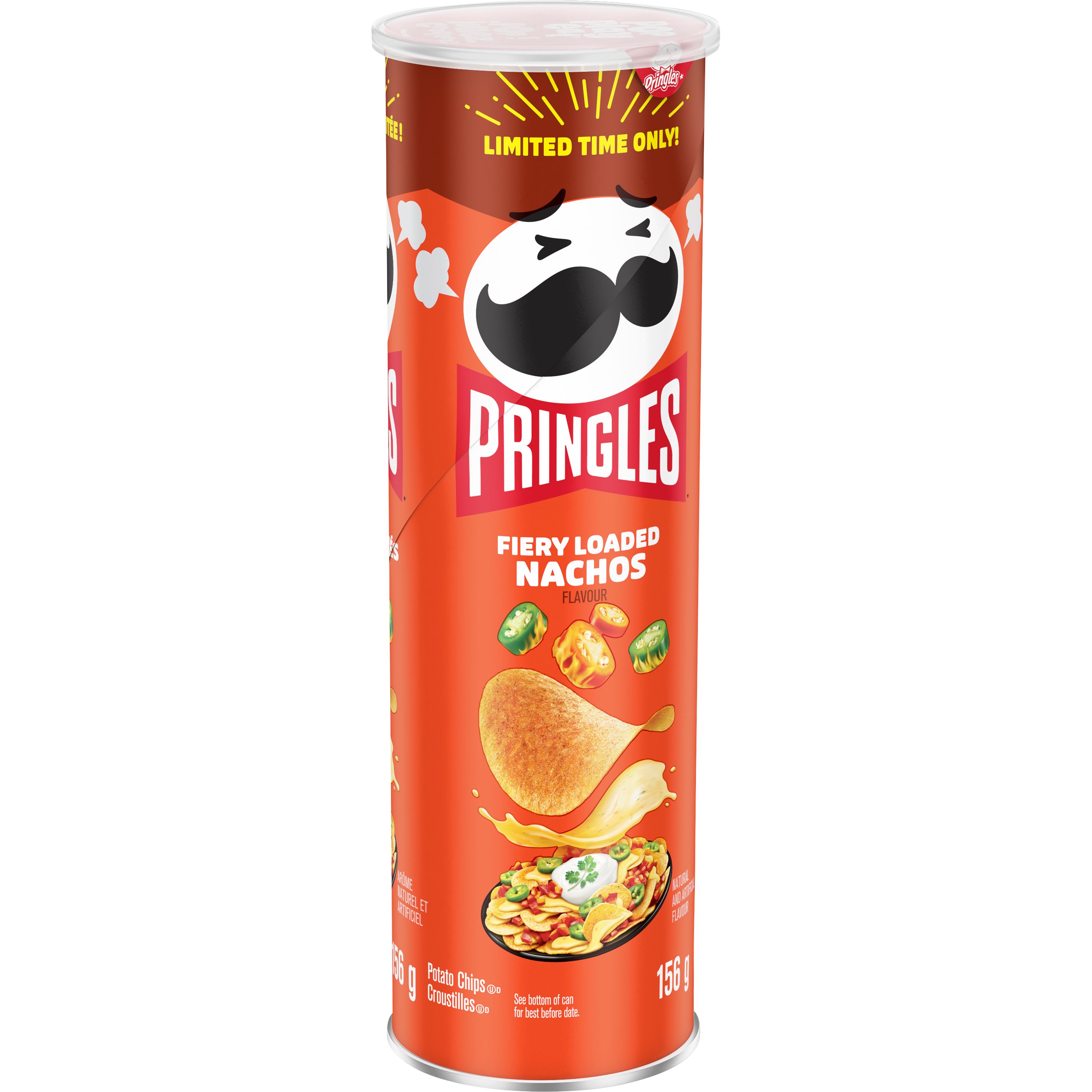 Croustilles Pringles* Saveur de nachos garnis enflammés - SmartLabel™