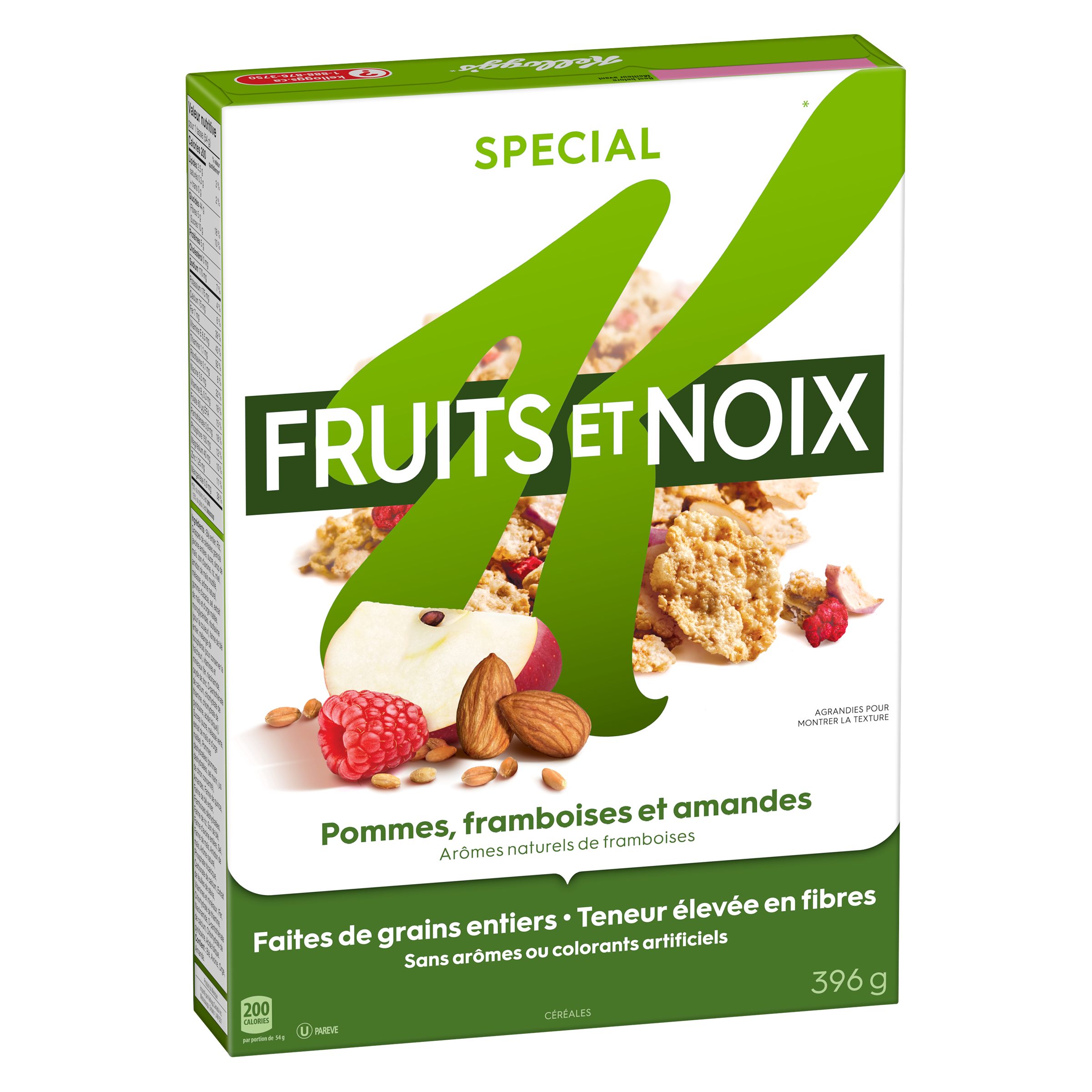 Céréales Special K Fruits et Noix* Pommes, framboises et amandes ...
