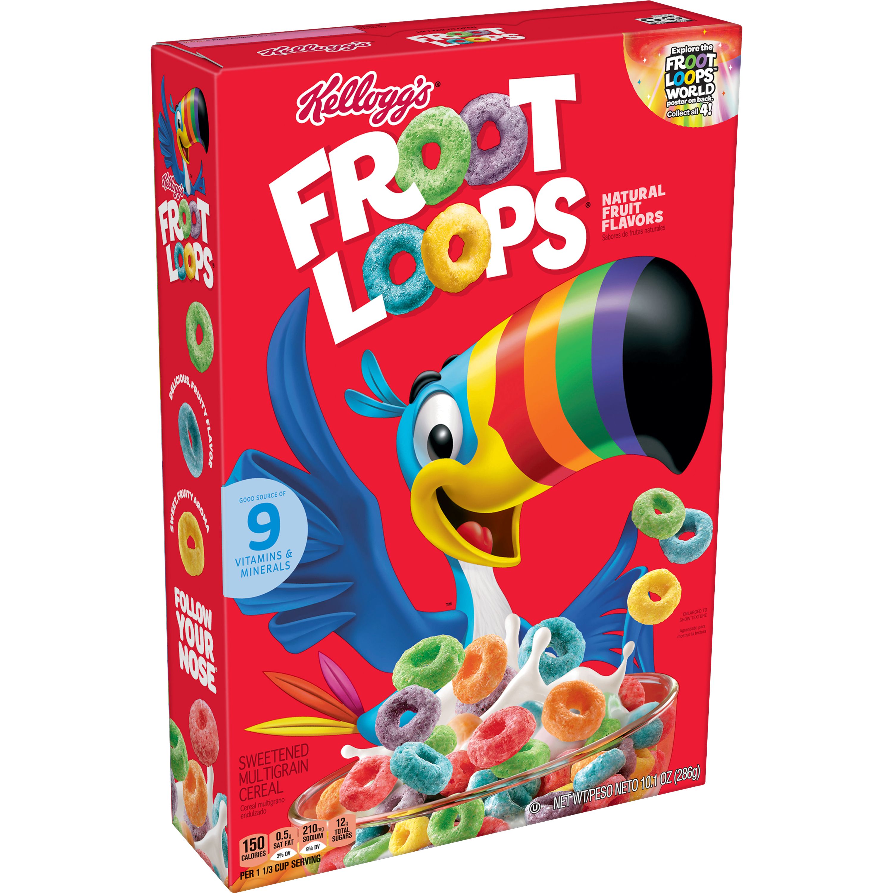 Kellogg's® Froot Loops® Breakfast Cereal in a Cup, Original, 1.5oz (60 ...