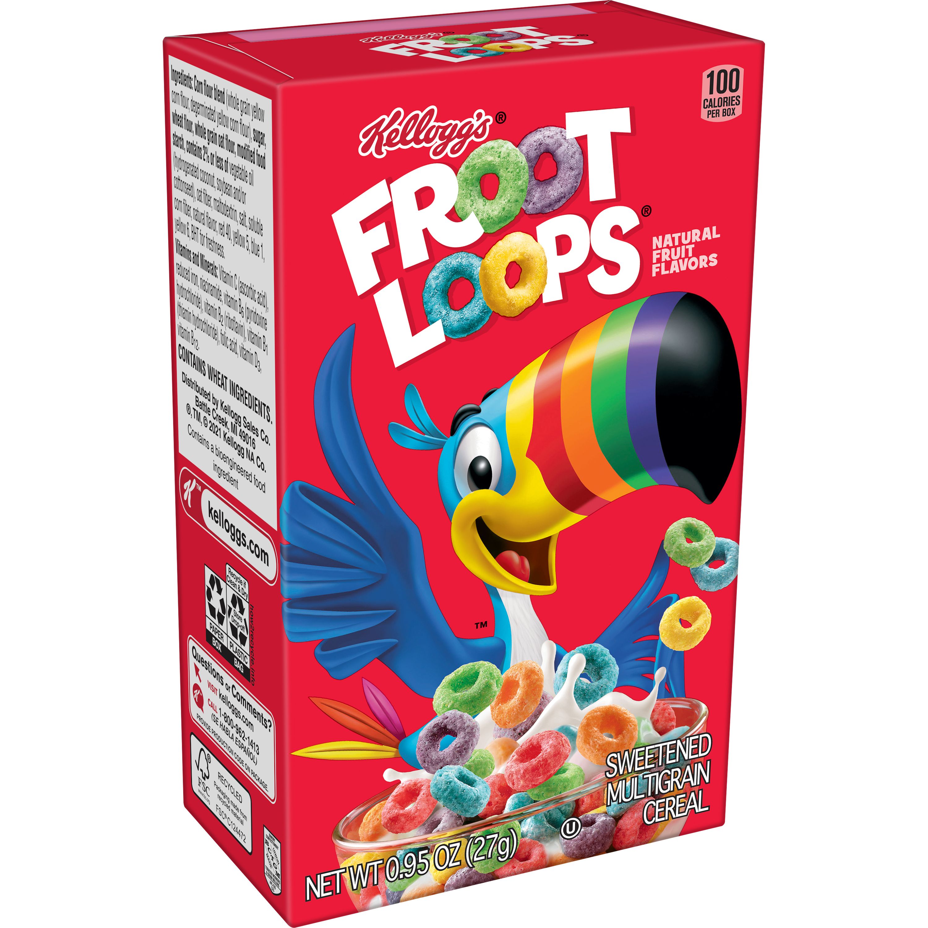 Kellogg s Froot Loops Breakfast Cereal SmartLabel 