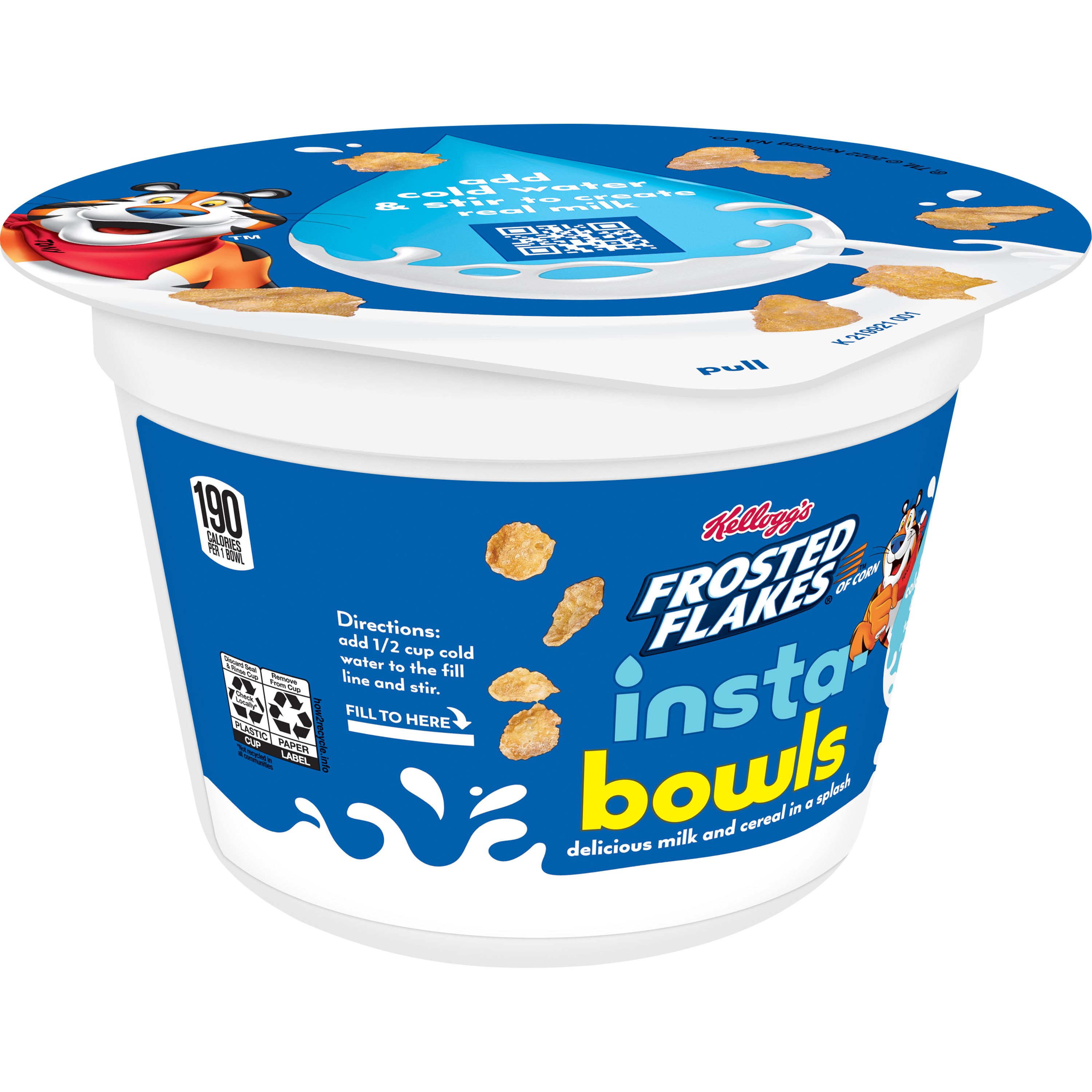 Kellogg s Frosted Flakes Insta Bowls Cereal SmartLabel 