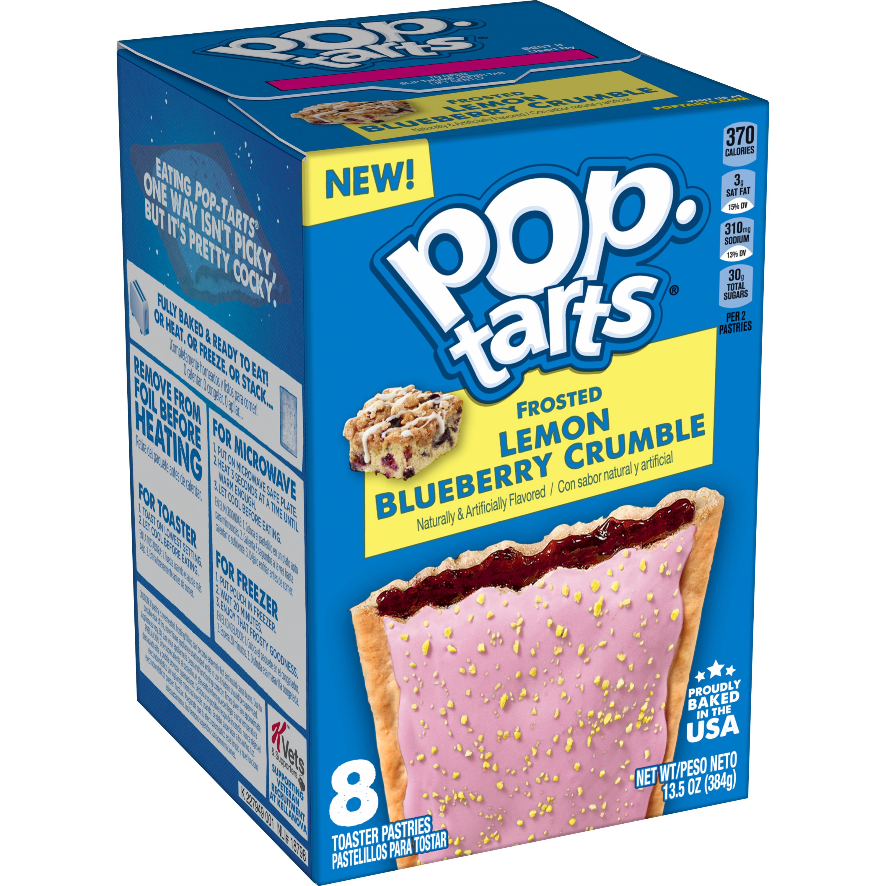 Frosted Lemon Blueberry Crumble Pop-Tarts® - SmartLabel™