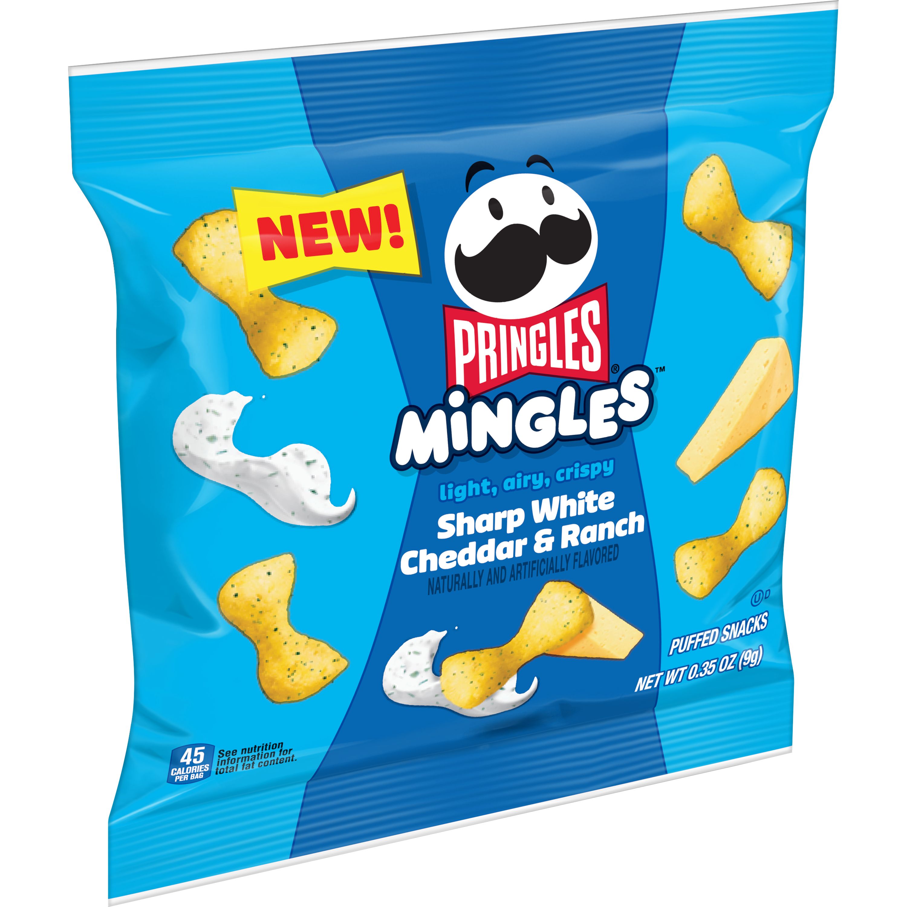 Pringles® Mingles™ Puffed Snacks, Sharp White Cheddar & Ranch