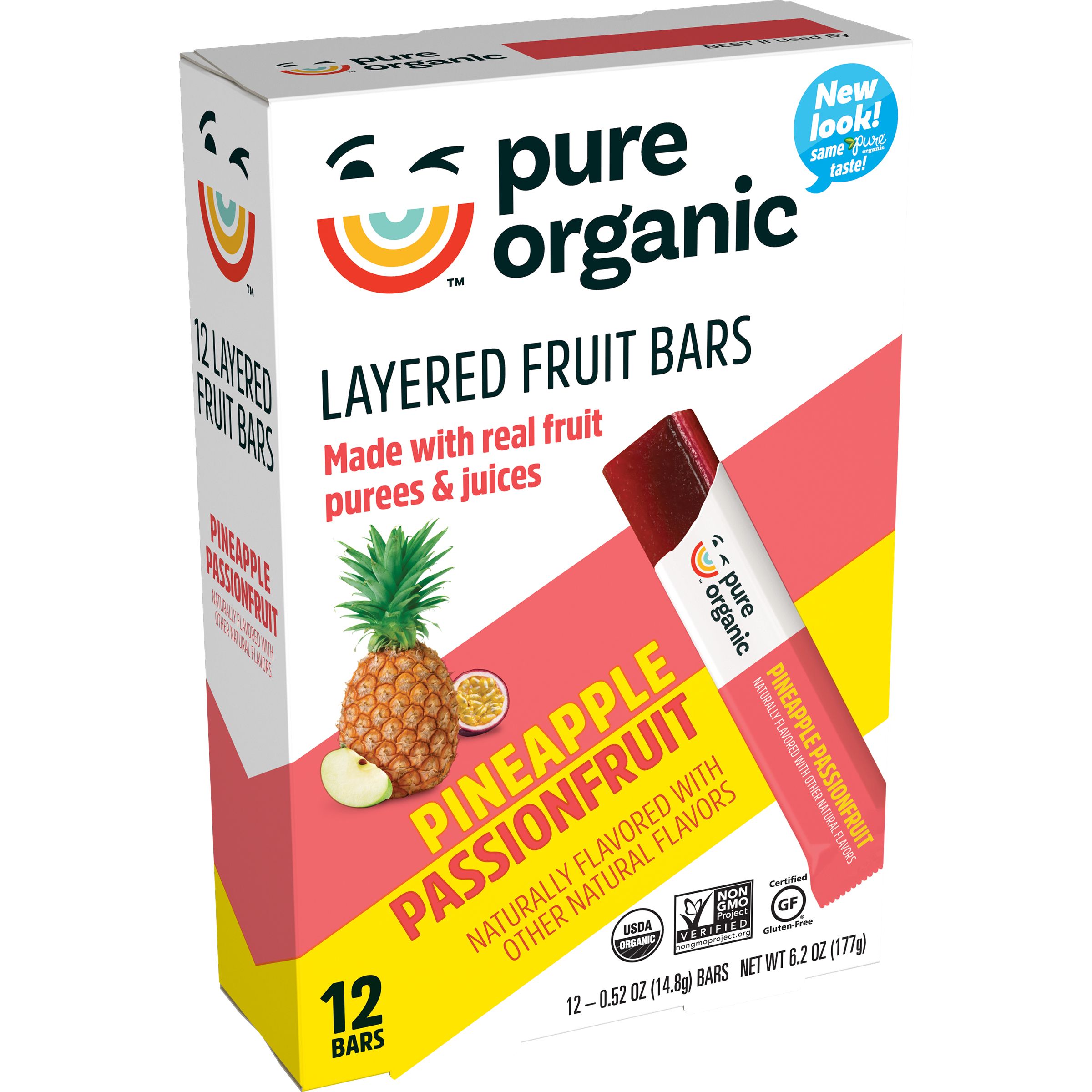 Pure Organic Pineapple Passion Fruit Layered Fruit Bar SmartLabel Pure Organic Pineapple Passion Fruit Layered Fruit Bar SmartLabel